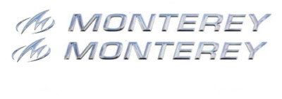 Monterey Boats CHROME Vinyl Decals LARGE L@@K!!! Sticker Ski Wakeboard ...
