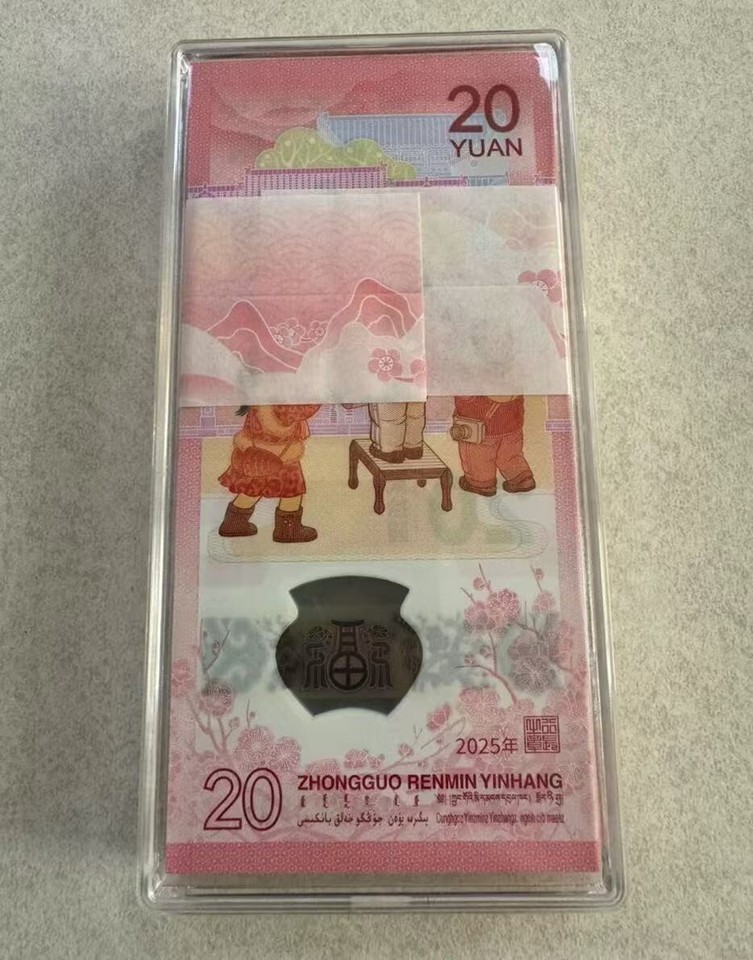 2025 China 20 YUAN Paper Money Lunar Series New Year Snake Banknotes/1 ...