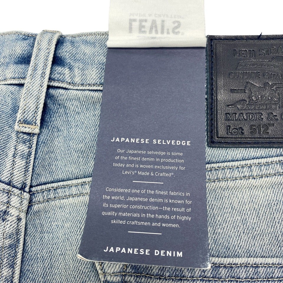 Levi's Made & Crafted 512 Slim Taper Men's Selvedge Jeans 'Union' Wash ...