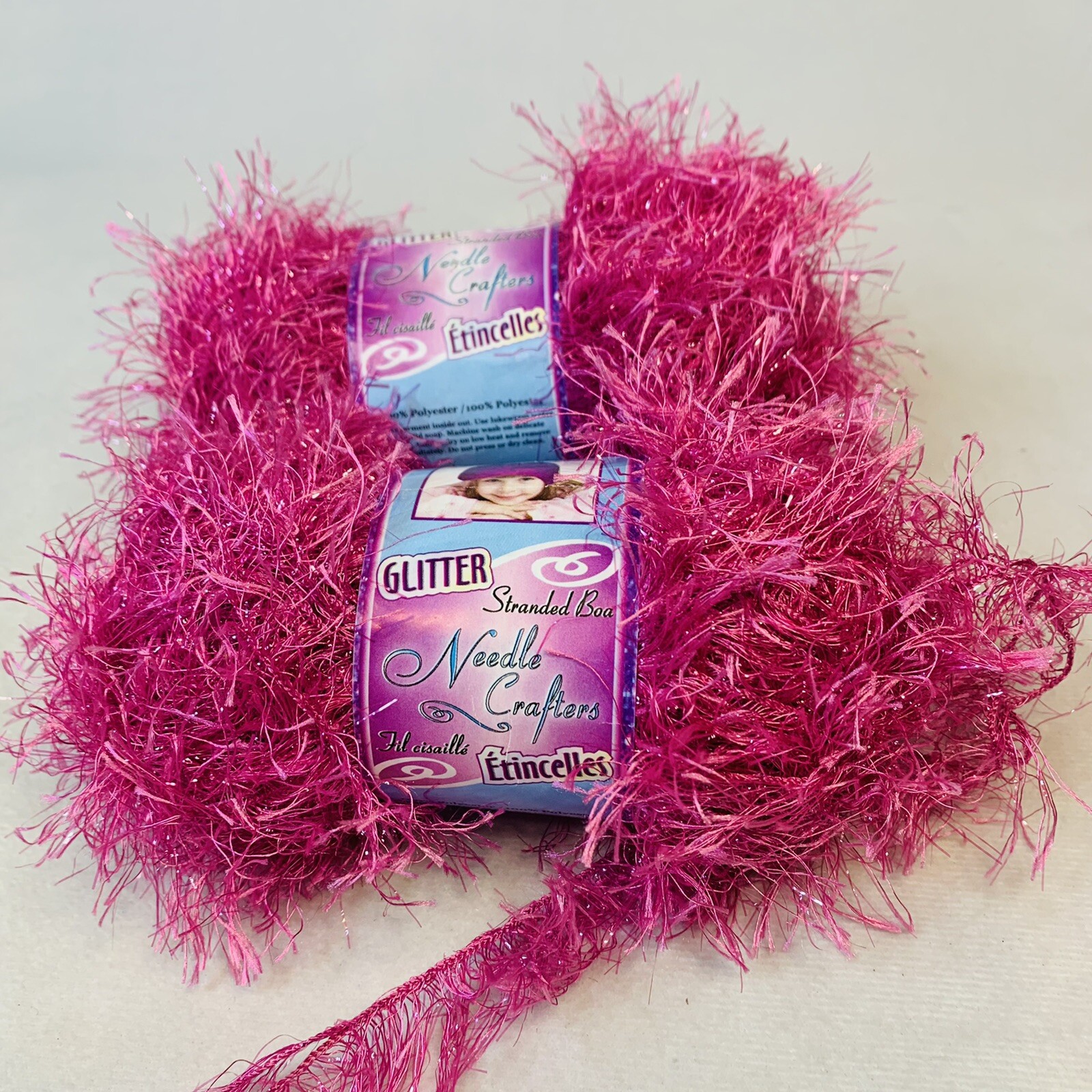 Needle Crafters Glitter Stranded Boa Eyelash Funky Fuschia 2 50 G ...