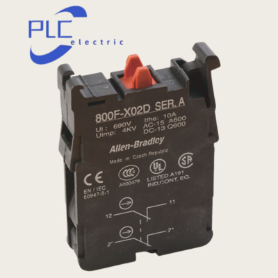 1PCS NEW Allen Bradley 800F-X02D 22mm 2 N.C 800F PB Contact Block Fast ...
