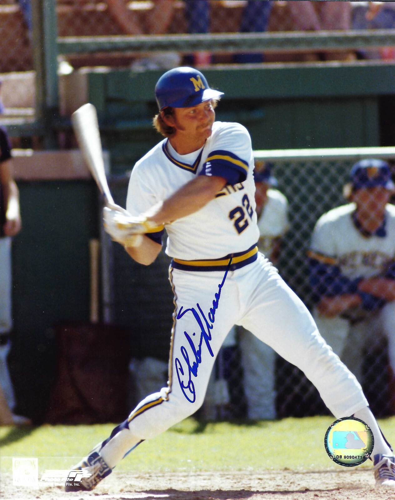 CHARLIE MOORE 8X10 SIGNED PHOTO MILWAUKEE BREWERS BASEBALL PICTURE ...