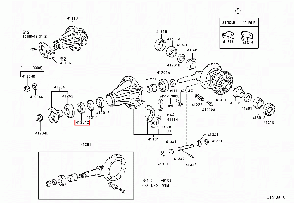 Genuine Celica Supra TA64 Century VG35 VG30 VG21 Diff Pinion Shaft Oil ...