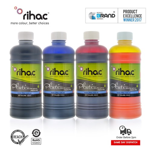 Rihac 500ml CLI-521 PGI-520 Refill Ink for Canon printer MP540 MP550 ...