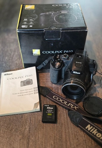 Nikon Coolpix P610 Digital Camera 16.0MP 60X Zoom Lens w/Box TESTED ...