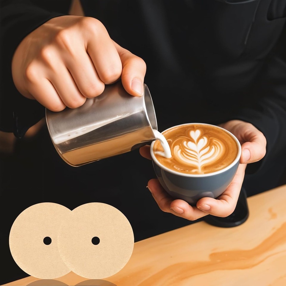 300Pcs Percolator Coffee Filters, 3.5In Disc Coffee Filters, Natural ...