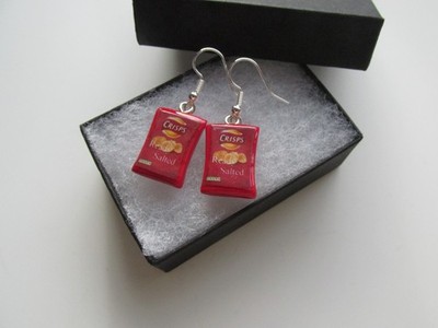 Handmade Fun Gift - Miniature Ready Salted Crisp Crisps Packet Charm ...