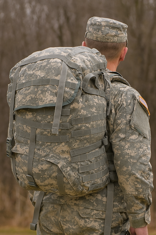 US MILITARY MOLLE II Large Rucksack Field Pack Complete Frame Pouches ...