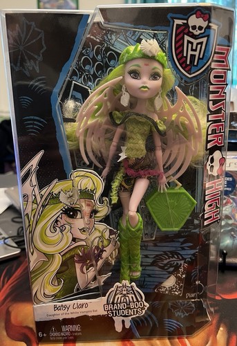 Rare Mattel Monster High Brand-Boo Students Batsy Claro Doll Factory ...