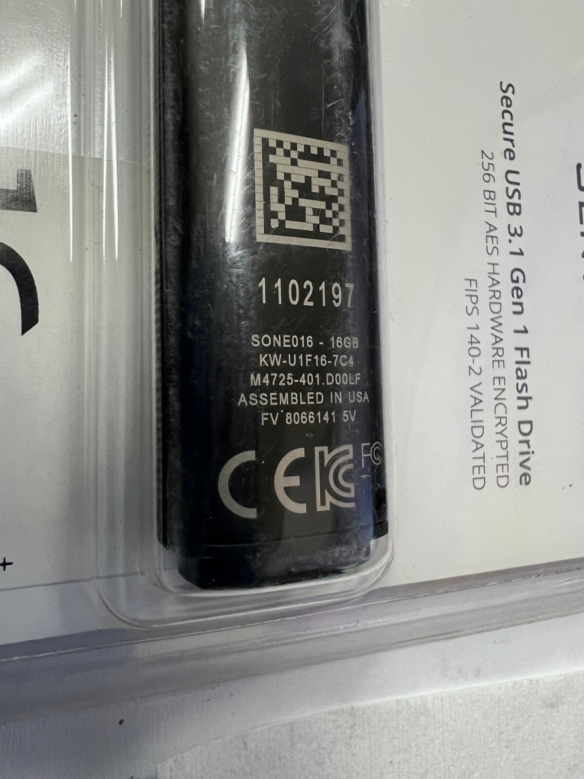 DataLocker SONE016 Sentry One Encrypted Flash Drive 16 GB 256 Bit AES ...