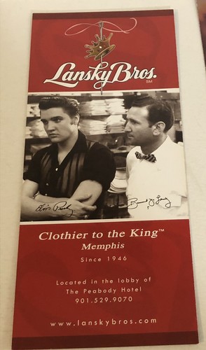 Lansky Brothers Brochure Clothier To The King Elvis Presley BR15 | eBay