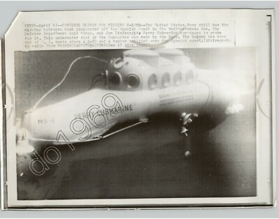 US NAVY Perry Cubmarine H-Bomb Mission, Mediterranean Sea, Vtg. 1966 ...