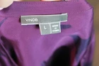 VINCE. Purple Pure Silk Button-Down Long Draw-String Waist Dress L | eBay