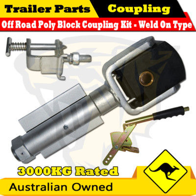 Off Road Poly Block Coupling Kit With Brake Handle and Car Adapter Weld ...