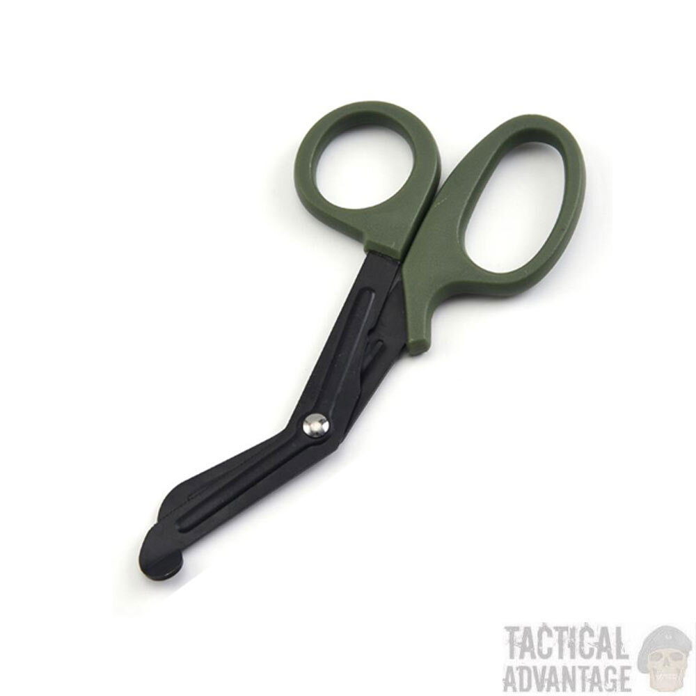 Tactical Combat Paramedic Shears Bandage Scissors & MOLLE Pouch Holder ...