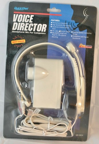 Voice Director Headphone Mic for Computers Brand New | eBay