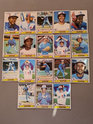 1979 Topps Baseball Montreal Expos Team Lot Of 18 Cards MLB | eBay