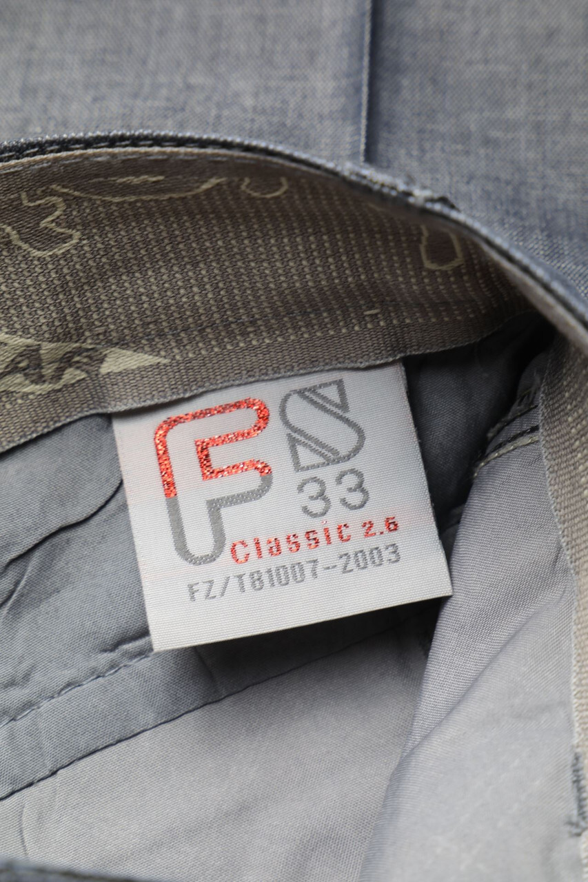 FS Hose Logo-Patch W33 blaugrau | eBay.de