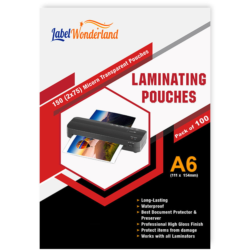 100 Laminating Pouches Premium Laminator Sheets Sleeves Pockets - All ...