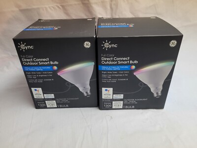 2 GE CYNC Direct Connect WiFi Full Color Changing Outdoor LED Smart ...