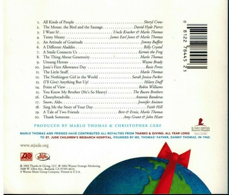MARLO THOMAS and Friends - Thanks & Giving: All Year Long (CD 2004) | eBay
