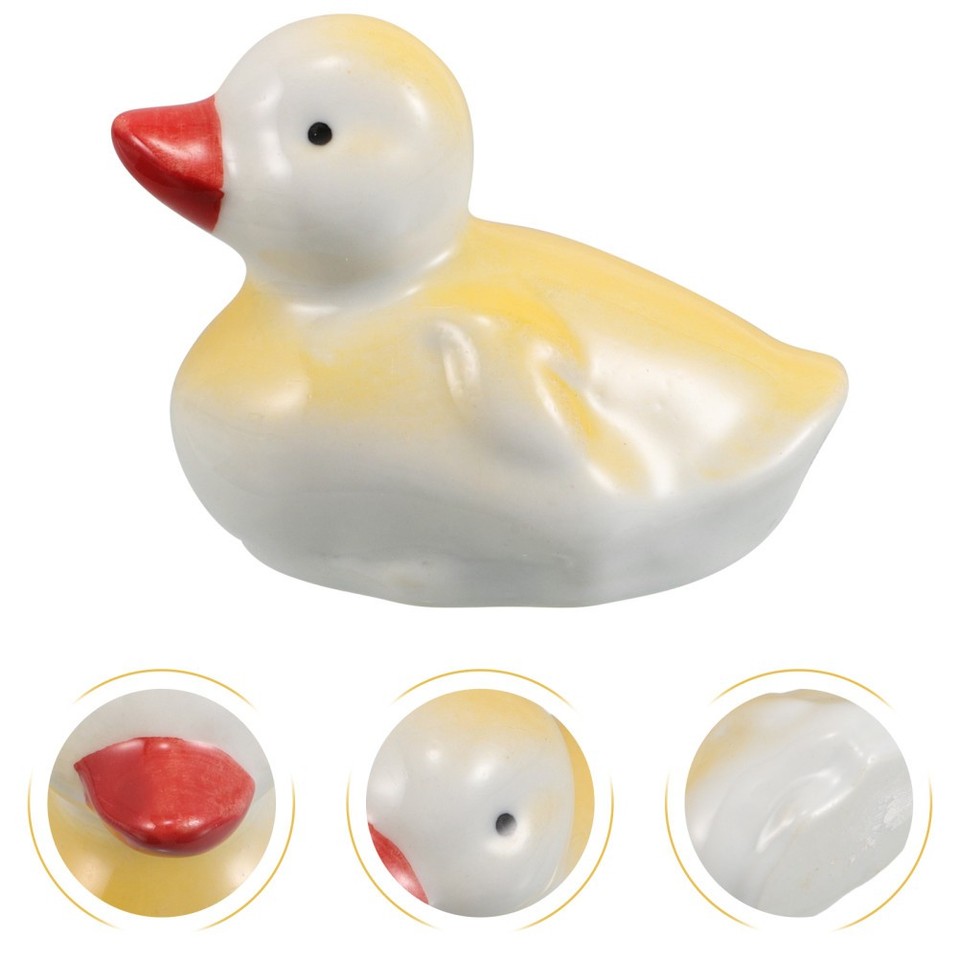 Floating Duck Figurine Fish Ornaments for Tanks Animal Sculptures ...