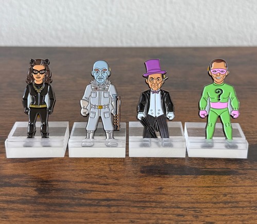 DC Comics Batman 1966 TV Series Catwoman, Freeze, Penguin, Riddler Pins ...