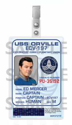 The Orville - Edward Mercer cosplay I.D. Badge | eBay