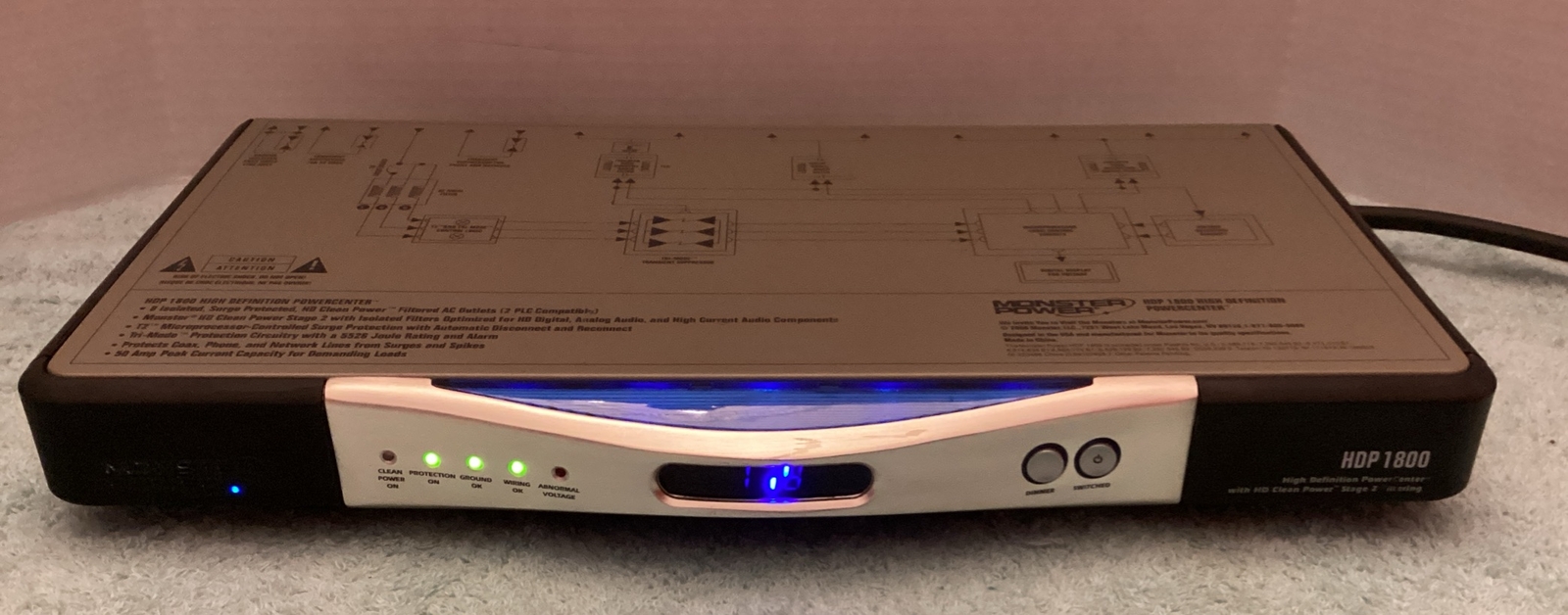 Monster Power HDP 1800 High Definition Surge Protector Home Theater ...