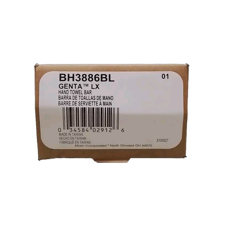 Moen Genta Towel Bar in Matte Black BH3886BL for sale online | eBay