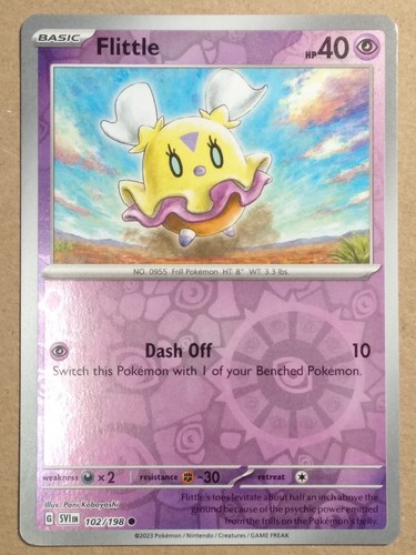 POKEMON Card - Flittle 102/198 - Reverse Holo - Scarlet & Violet - NM ...