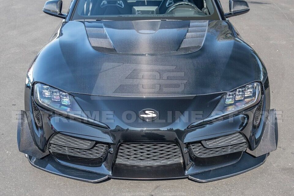 CARBON FIBER Edition Splitter Front Bumper Lip Fits 20-Up Toyota GR ...