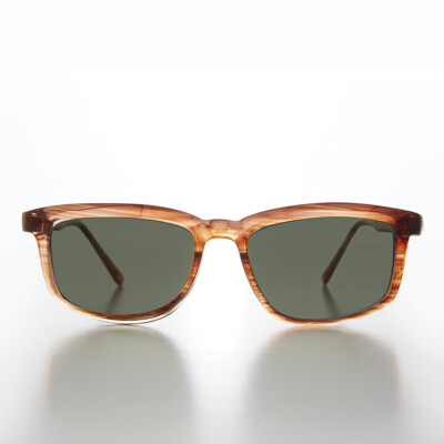 Nerd Vintage Horn Rim Rectangular Vintage Sunglass Brown Stripe -Godard ...