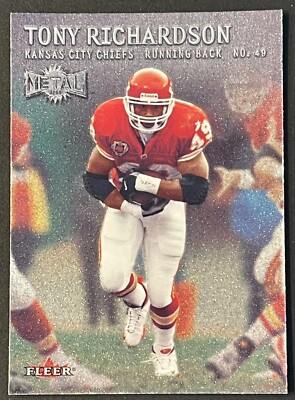 2000 Metal Football Card #64 Tony Richardson Kansas City Chiefs | eBay