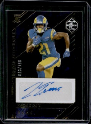 2023 Limited Football Zach Evans Rookie Autograph /199 Los Angeles Rams ...