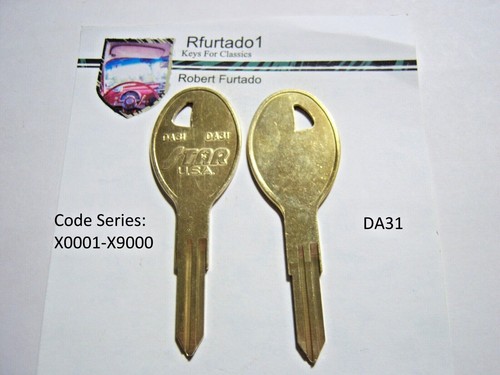 Key Blank fits Vintage Datsun Nissan Subaru 1980's 1990's (DA31) See ...