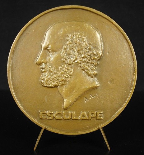Medal Greek Mythology Asclepius Thessalian Hero God of Medicine | eBay