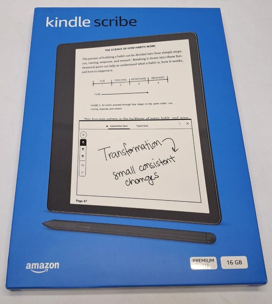 Amazon Kindle Scribe 16GB Wi-Fi 10.2'' Bundle with Premium Pen - SEALED