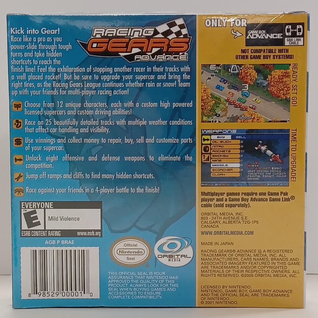 Racing Gears Advance (Nintendo Game Boy Advance, 2005) for sale online ...