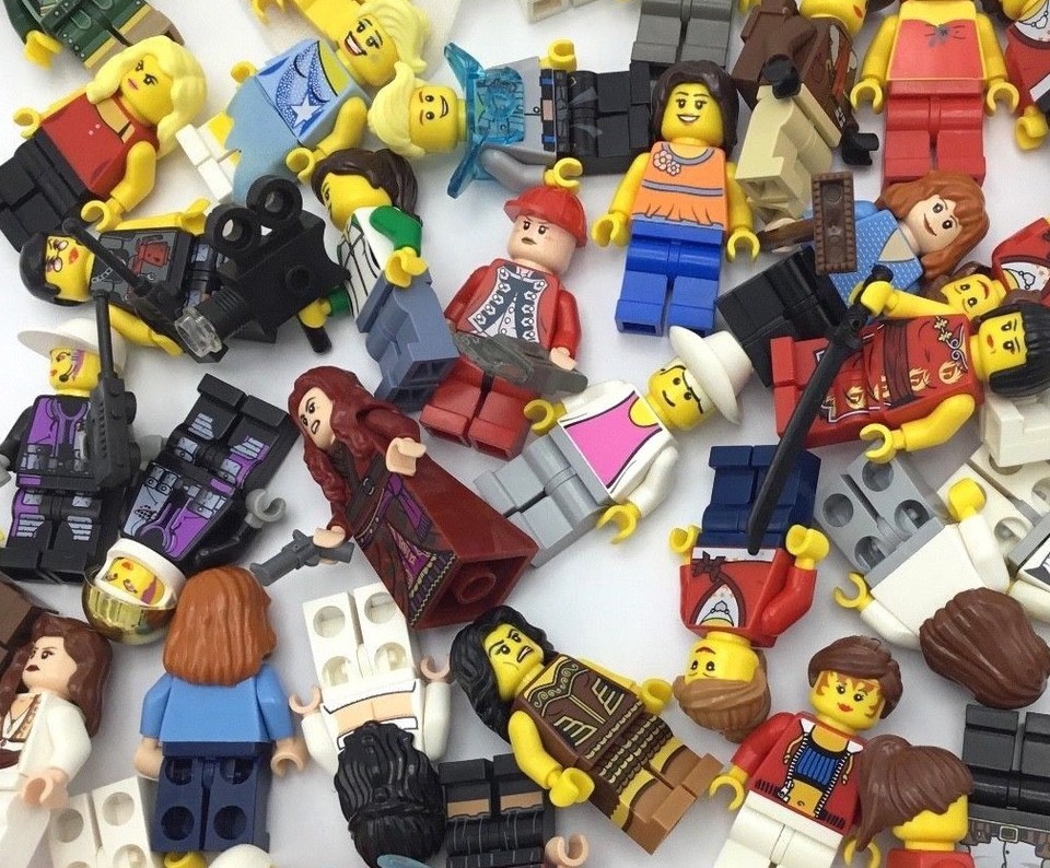 LEGO LOT OF 5 FEMALE MINIFIGURES RANDOM SELECTION GIRLS PRINCESS SERIES ...