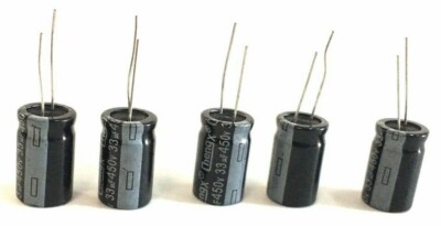 5 pcs of 450V 33uF MFD Electrolytic Capacitor -40+105c 14D CD110 | eBay