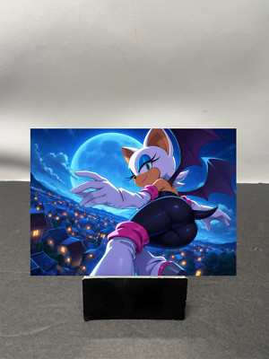 Rouge the Bat Waifu Anime Custom Art Trading Card NSFW AVAILABLE W5714 ...