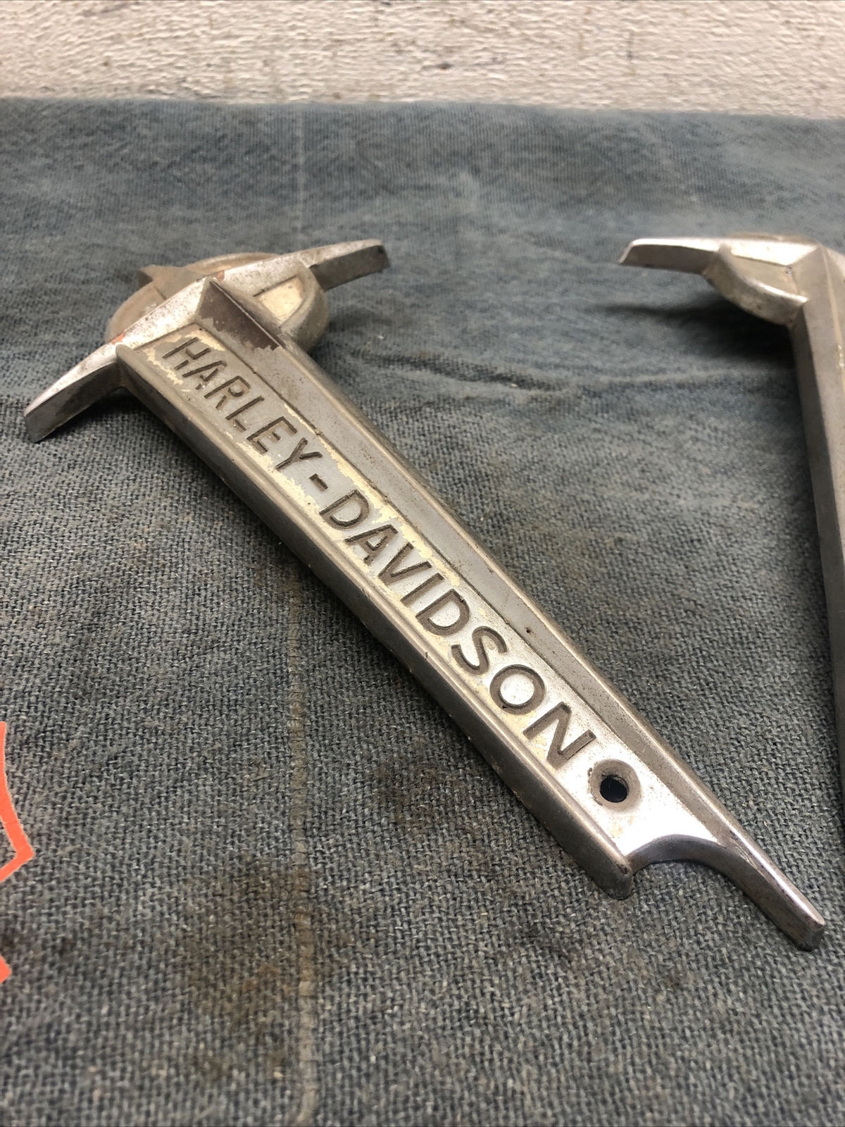 Harley Panhead Gas Tank Emblems 1961 - 1962 Badges OEM ! | eBay