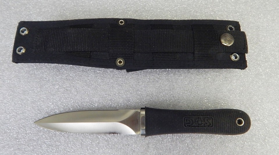 SOG S14-R Pentagon fixed blade serrated combat knife Taiwan never used ...