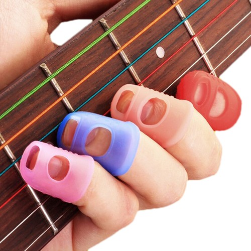 1x Mix Color Guitar Thumb Picks Finger Picks Plectrum Band Reusable-_ji ...