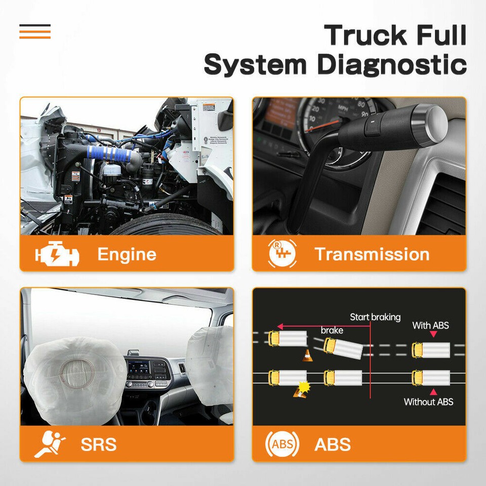 For Freightliner Peterbilt Heavy Duty Truck Scanner Diesel All System ...