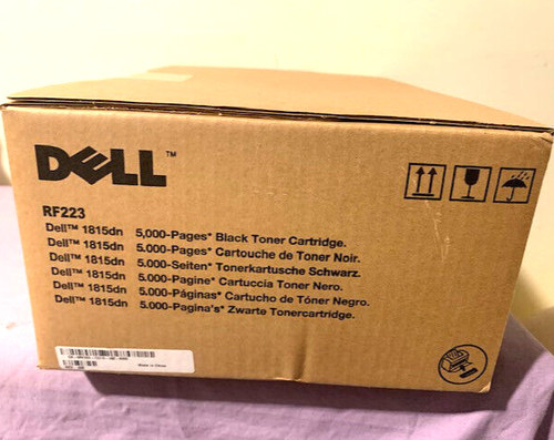 Genuine Dell RF223 1815dn 5000-Pages Black Toner Cartridge - New Sealed ...