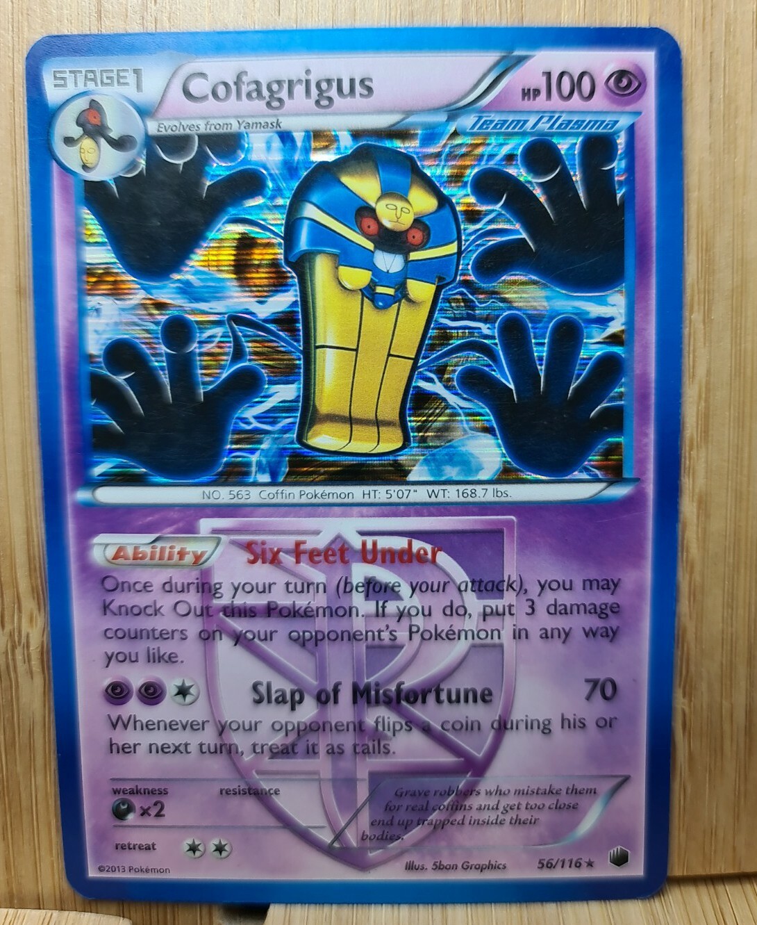 COFAGRIGUS🏆Holo 56/116 Plasma Freeze (Genuine) Pokemon Card🏆 | eBay