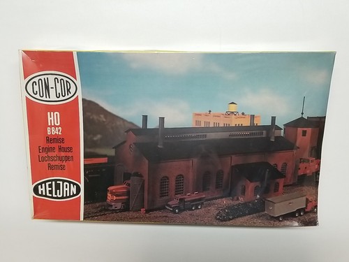 ConCor Heljan Two-Track Engine House B 842 HO Scale Unassembled Kit ...