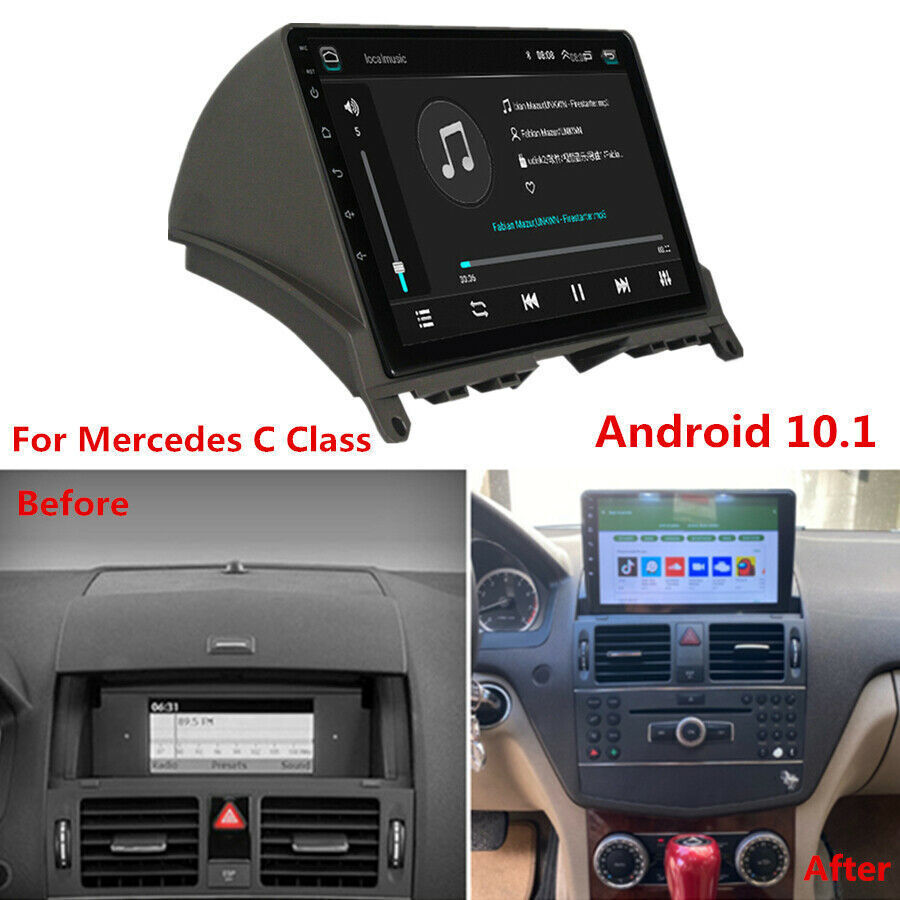 9" Stereo Radio GPS Nav For Mercedes C200 C250 C300 C350 C63 W204 S204 ...